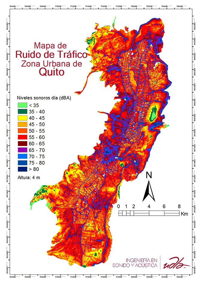 Investigadores de la UDLA publican el primer mapa de ruido de Quito